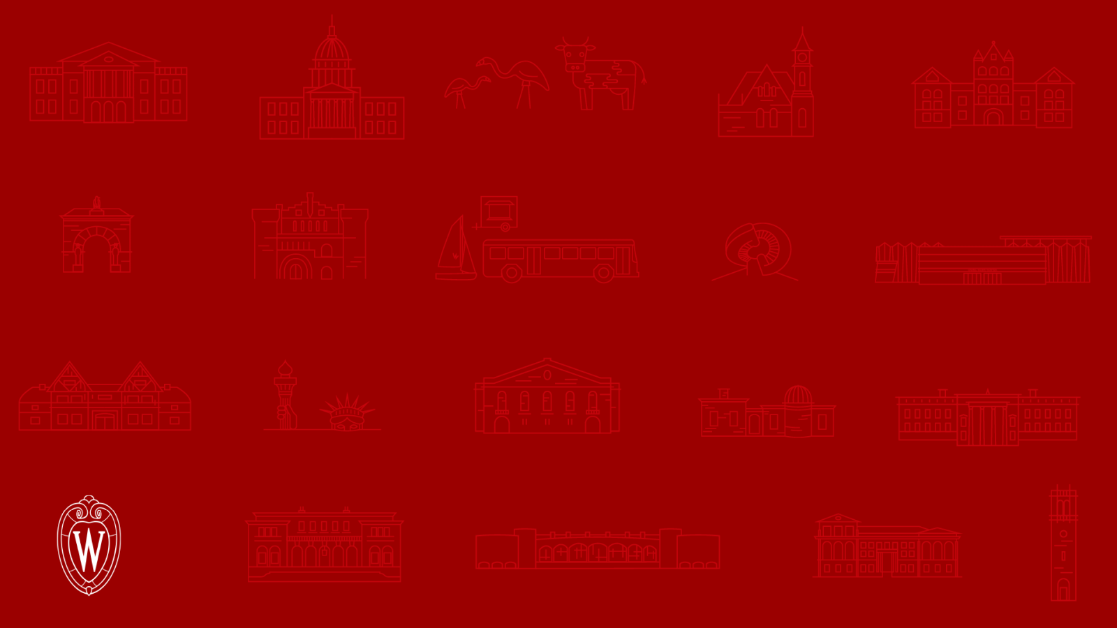 Red Icon Videoconferencing Background – Brand and Visual Identity – UW ...