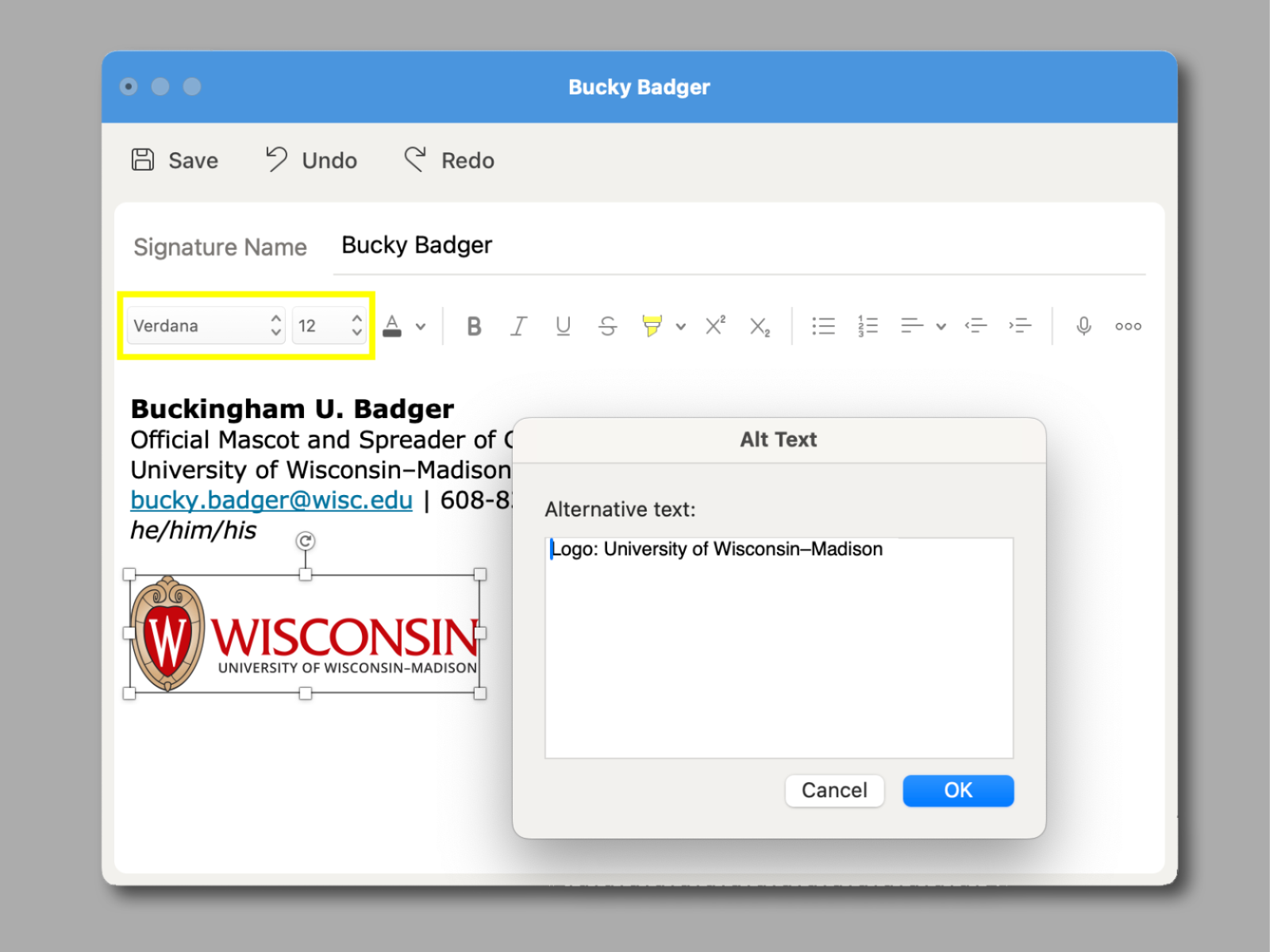 Email Signatures at UW–Madison – Brand and Visual Identity – UW–Madison